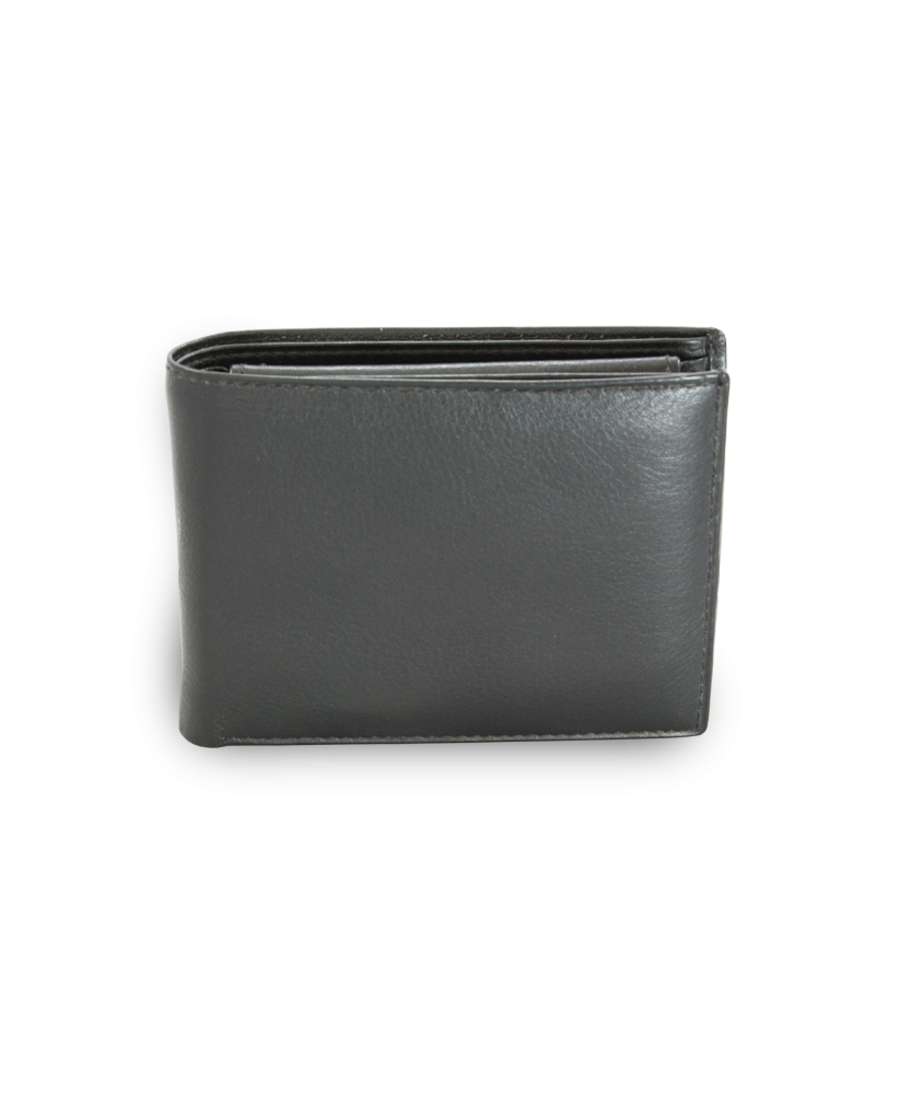 Black men's leather wallet 513-7033-60